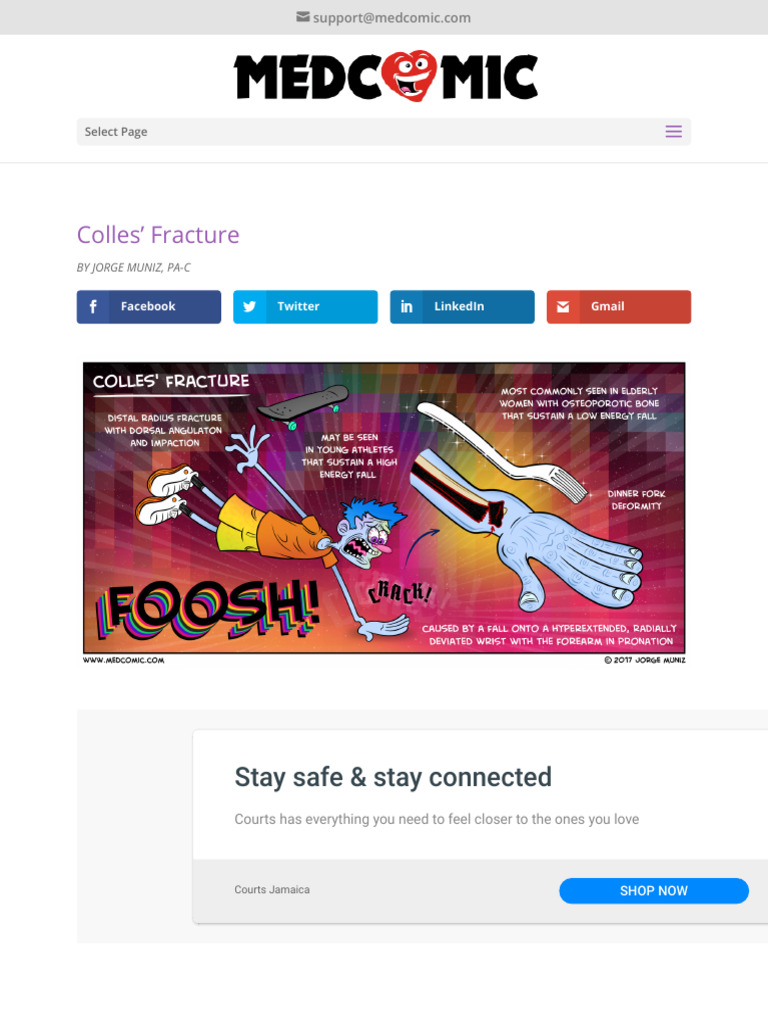 Colles' Fracture - Medcomic | PDF