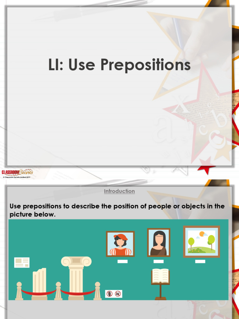 GPS Year 3 Spring Block 2 Step 1 PPT What Is A Preposition | PDF ...