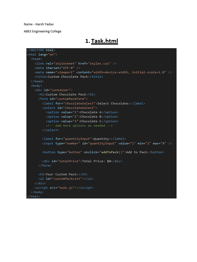 Unbundl Task - 2 | PDF