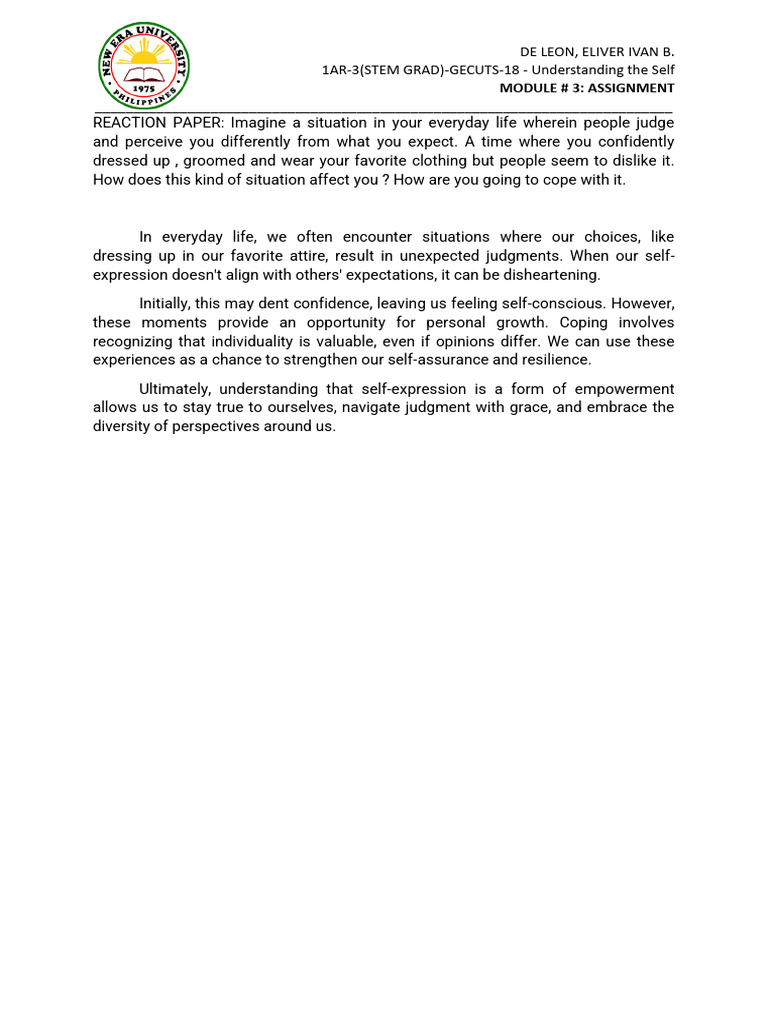 Coping with Judgment in Self-Expression | PDF