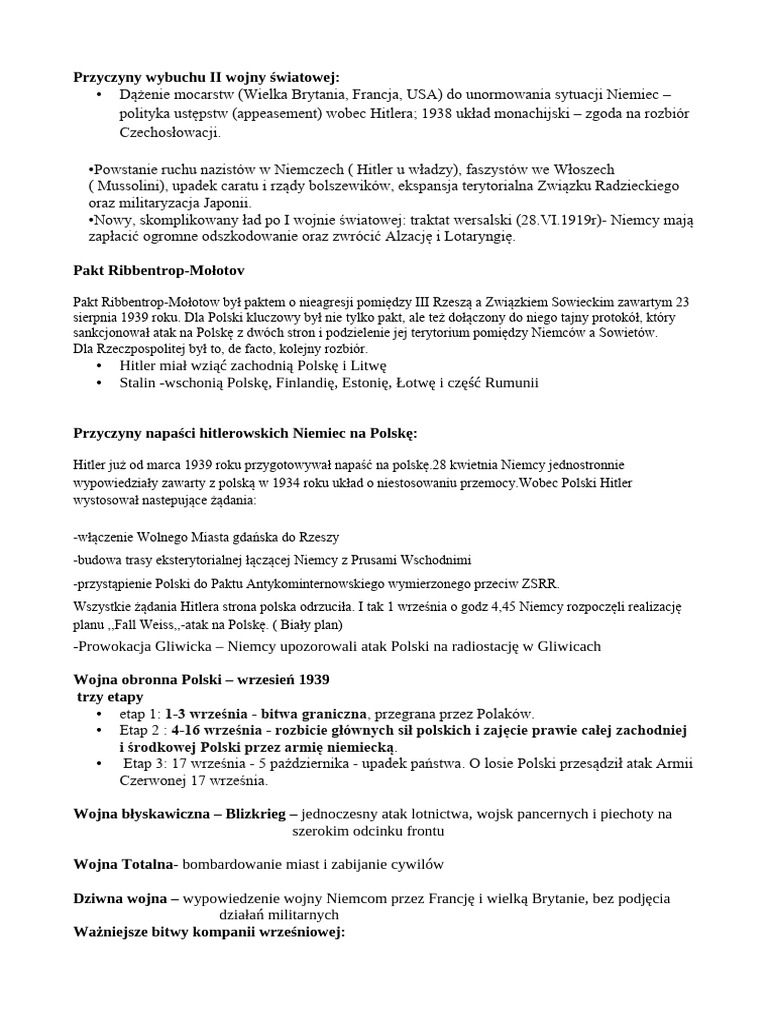 II Wojna Swiatowa | PDF