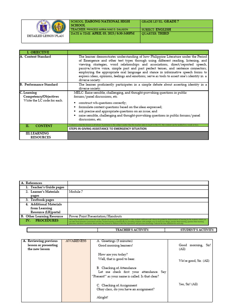 Lesson-Plan-3 | PDF | Learning | Teachers