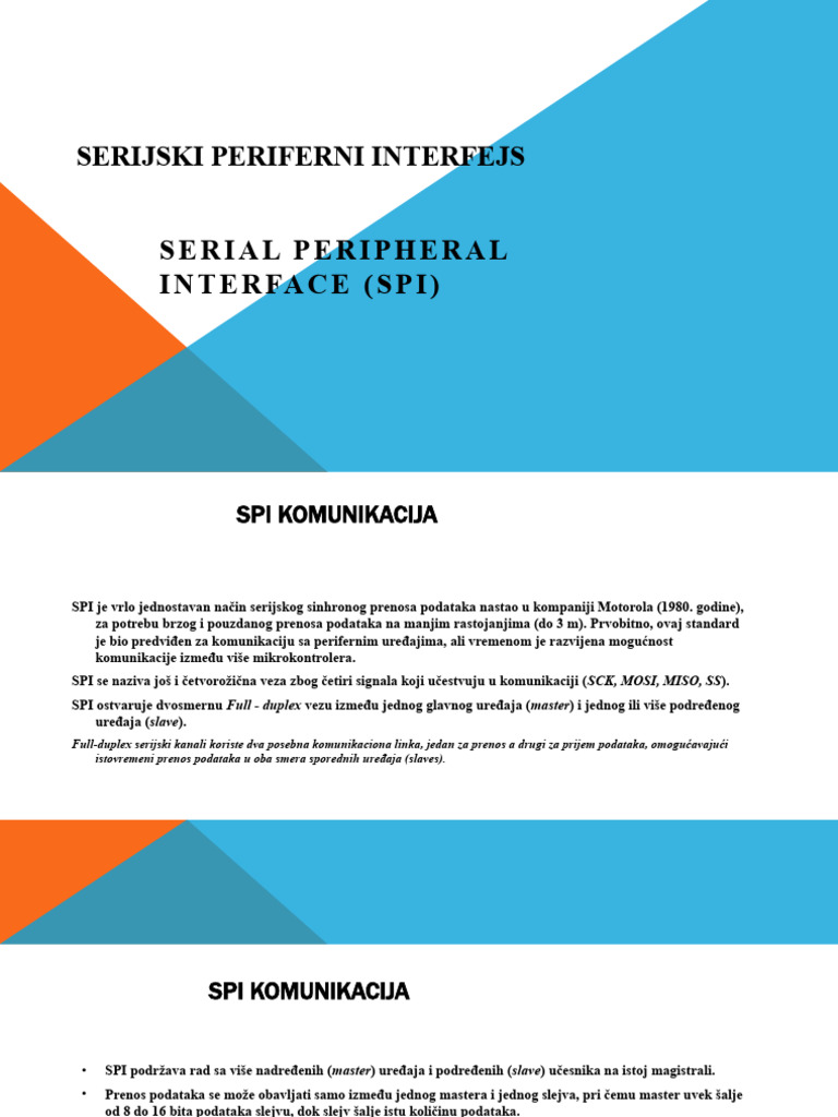 SPI Komunikacija VR | PDF