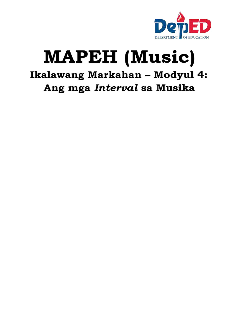 Music5 Q2 Mod4 MgaIntervalSaMusika v2 | PDF