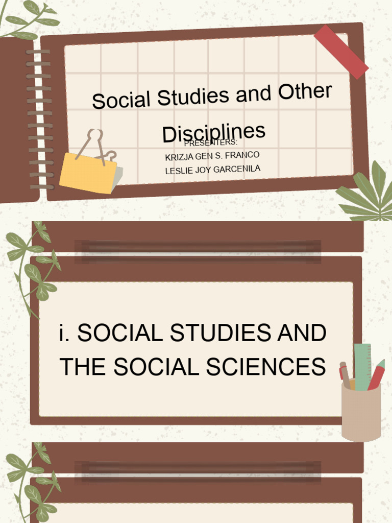 Understanding Social Studies Disciplines | PDF | Social Sciences | Science