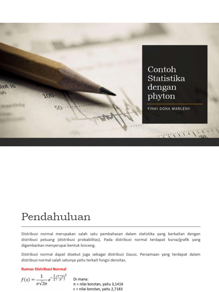 Statistika & Distribusi Python | PDF