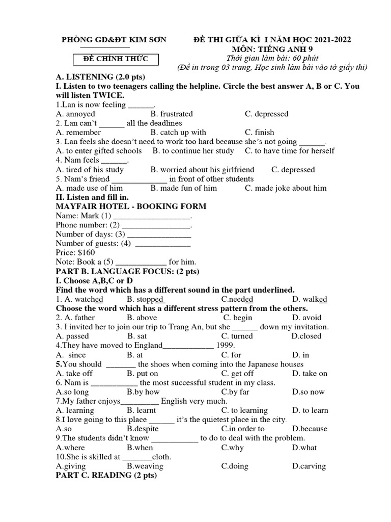 Tailieuxanh Bo 8 de Thi Giua Hoc Ki 1 Mon Tieng Anh Lop 9 Nam 2021 2022 Co Dap An 9102-Trang ...