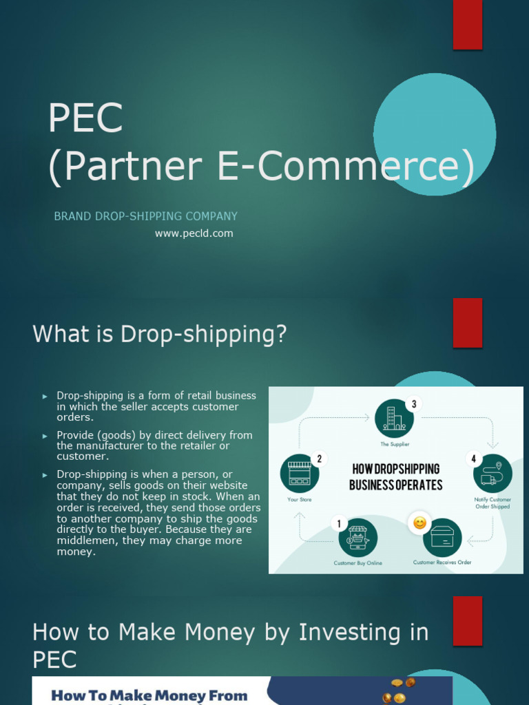 Pec Partner E Commerce Brand Drop Shipping Company Pdf Interest