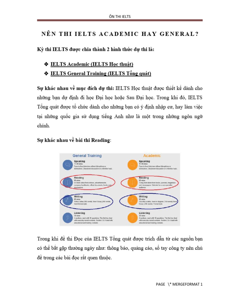 Các D NG Bài Trong Ielts | PDF