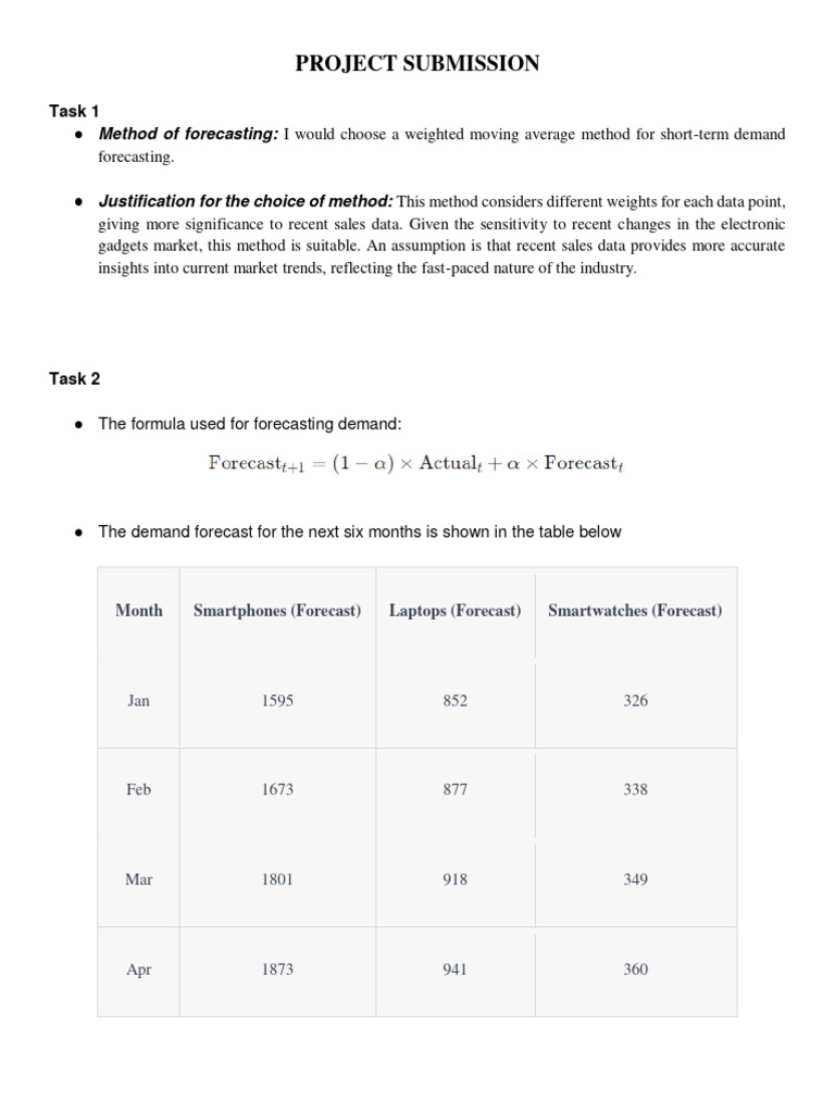 OPSCMProject AnirudhaChakraborty | PDF | Forecasting | Applied Mathematics