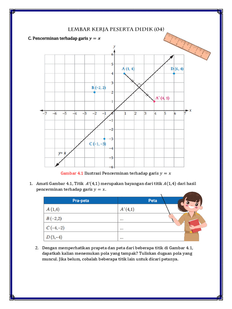 Pencerminan Titik dan Garis y=x | PDF