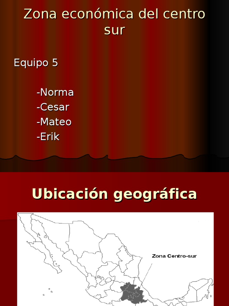 Zona Centro-Sur: Características y Economía | PDF | Clima | México