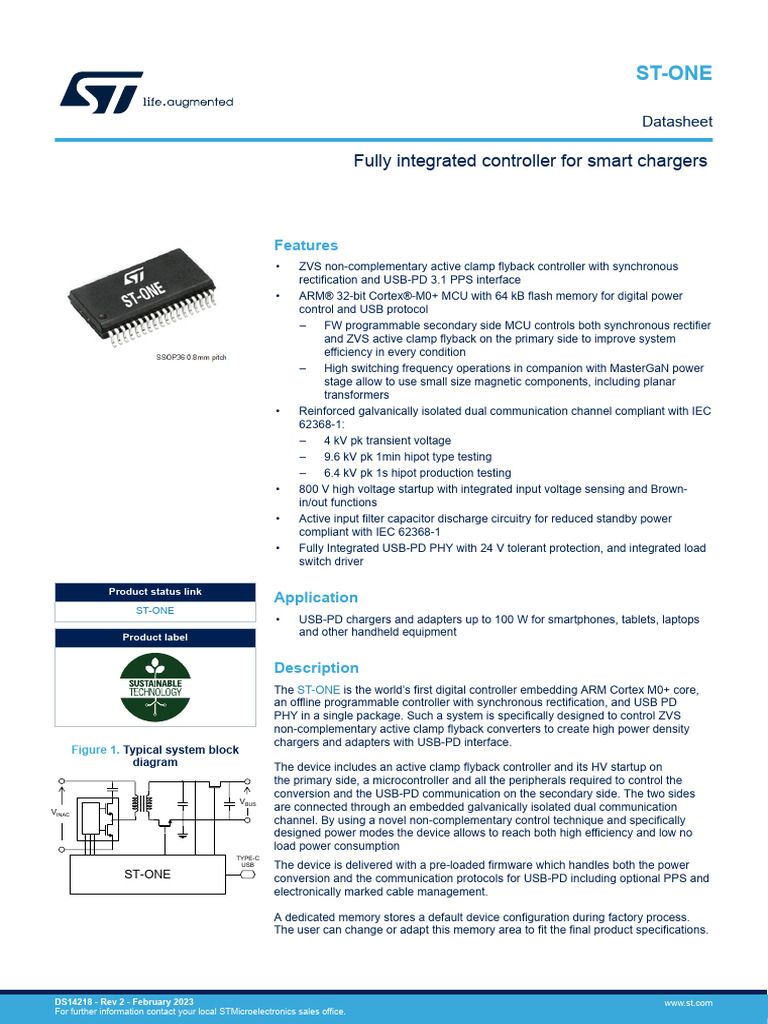 ST One | PDF | Microcontroller | Rectifier