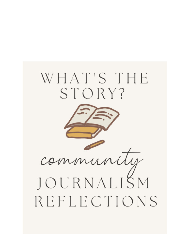 Community Journalism Reflection | PDF