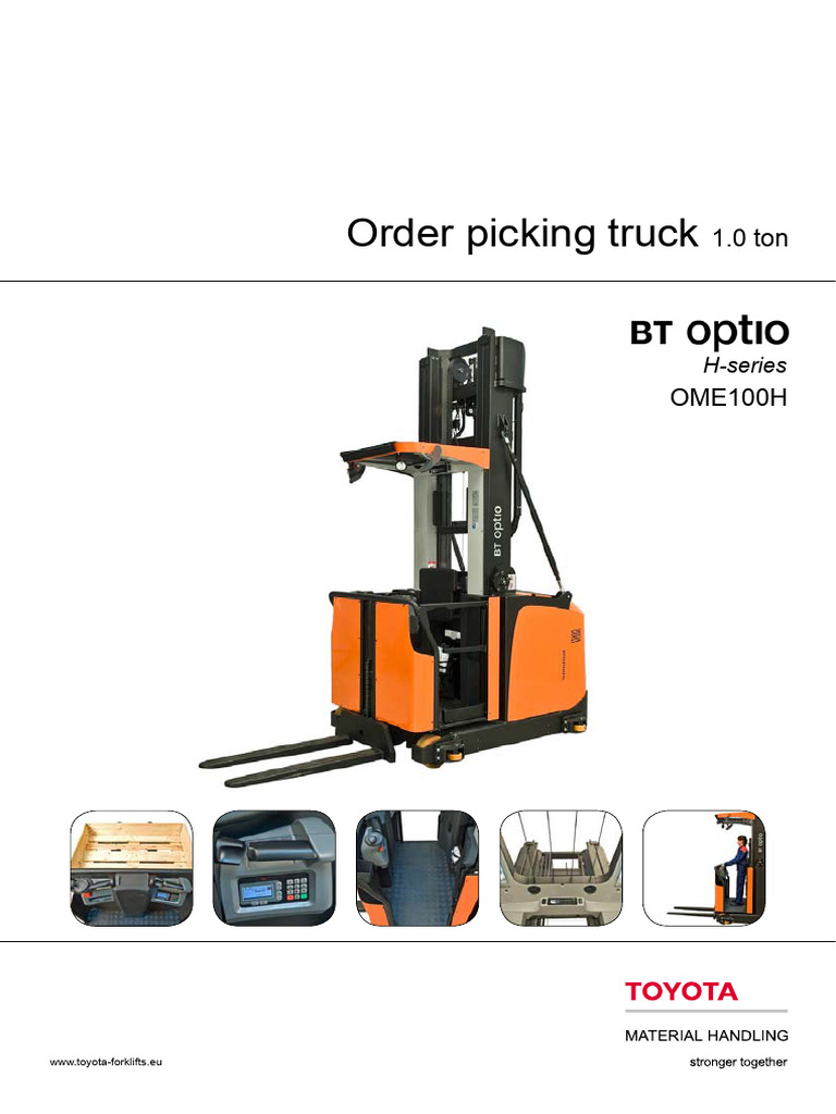 BT Optio OME 100H Datasheet - Toyota Material Handling Europe | PDF ...