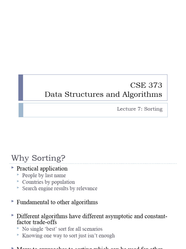 07 Sorting Pdf Mathematical Logic Software Engineering 