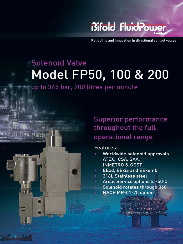 07 - FP50,FP100,FP200 Series Solenoid （先导电磁阀） (Issue 4 Feb 05) | PDF ...