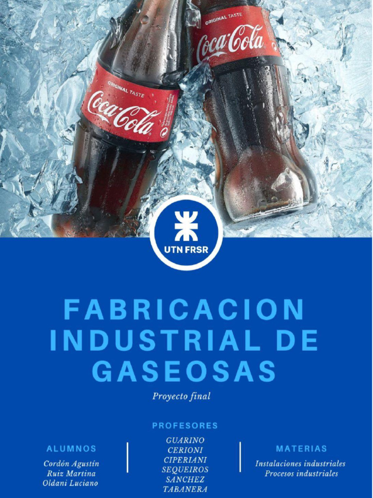 Producción de GASEOSAS Intalaciones y Proceso Industrial | PDF | Ósmosis | Agua