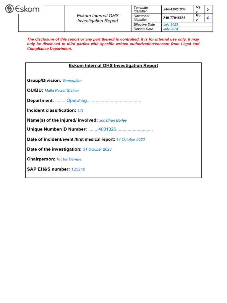 240-77046688 - On Report Tempomu8hj | PDF | Occupational Safety And Health