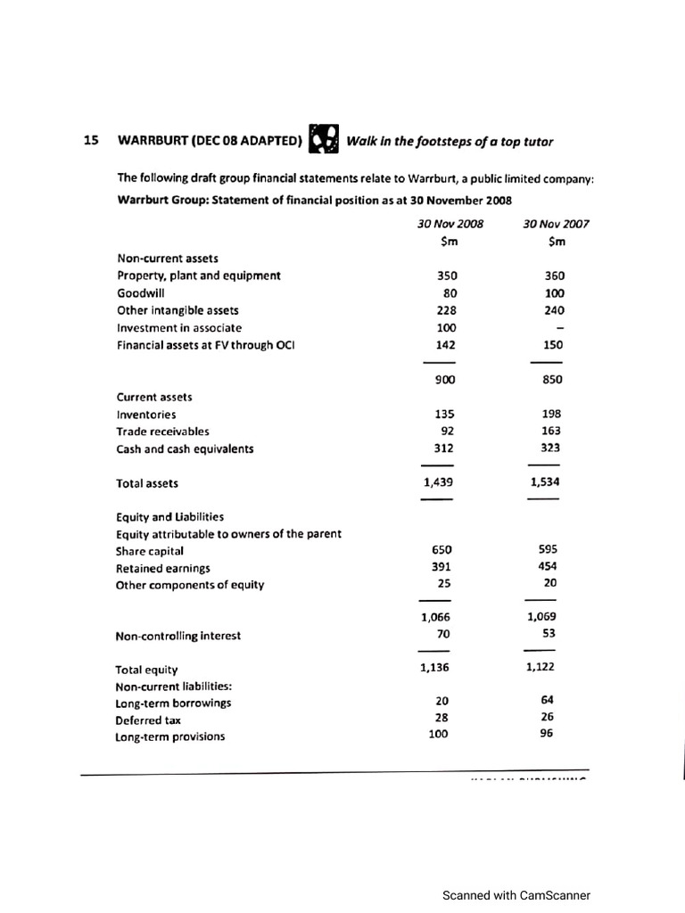 SBR Cashflow Questions | PDF