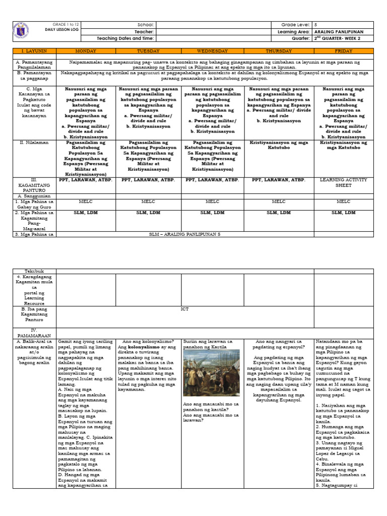 Daily Lesson Log: GRADE 1 To 12 | PDF