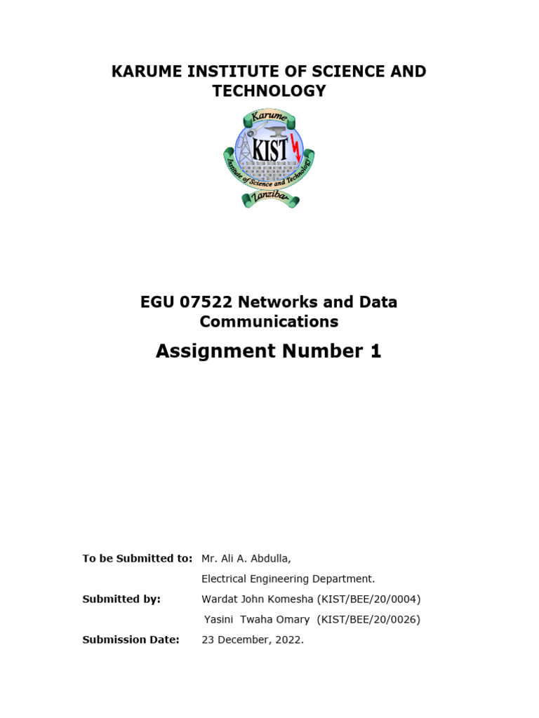 Assignment 1 2 | Download Free PDF | Arithmetic | Error Detection And ... Assignment 1 2 | Download Free PDF | Arithmetic | Error Detection And ...