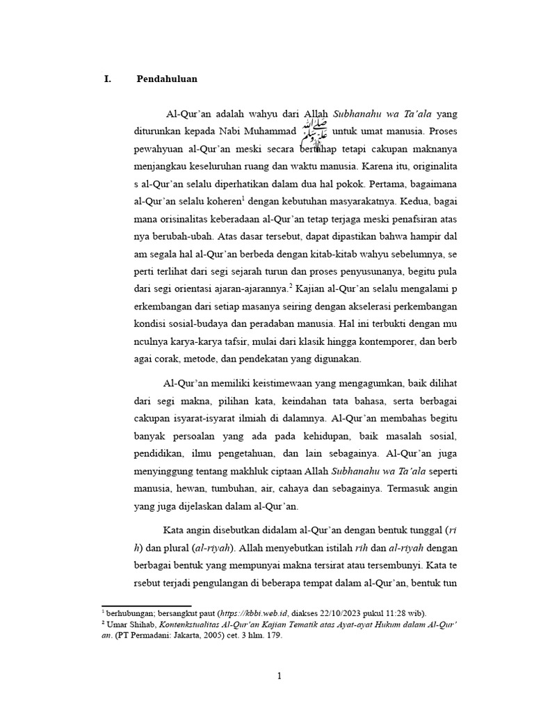 Tafsir Ilmi - Al Quran Dan Penciptaan Angin | PDF | Sejarah | Agama ...