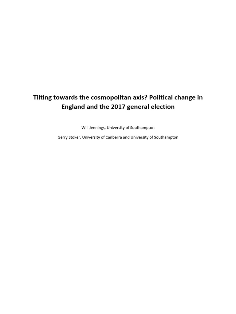 Jennings Stoker PQ FINAL | PDF | Brexit | Labour Party (Uk)