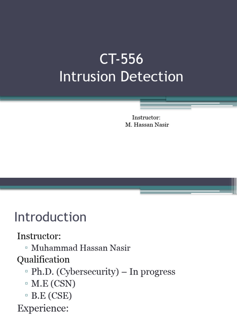 IDS-Lecture-1 Basic Concepts | PDF