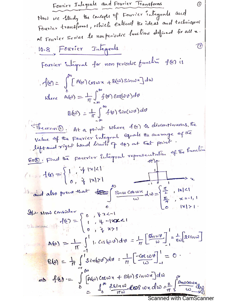 Fourier Integrals | PDF