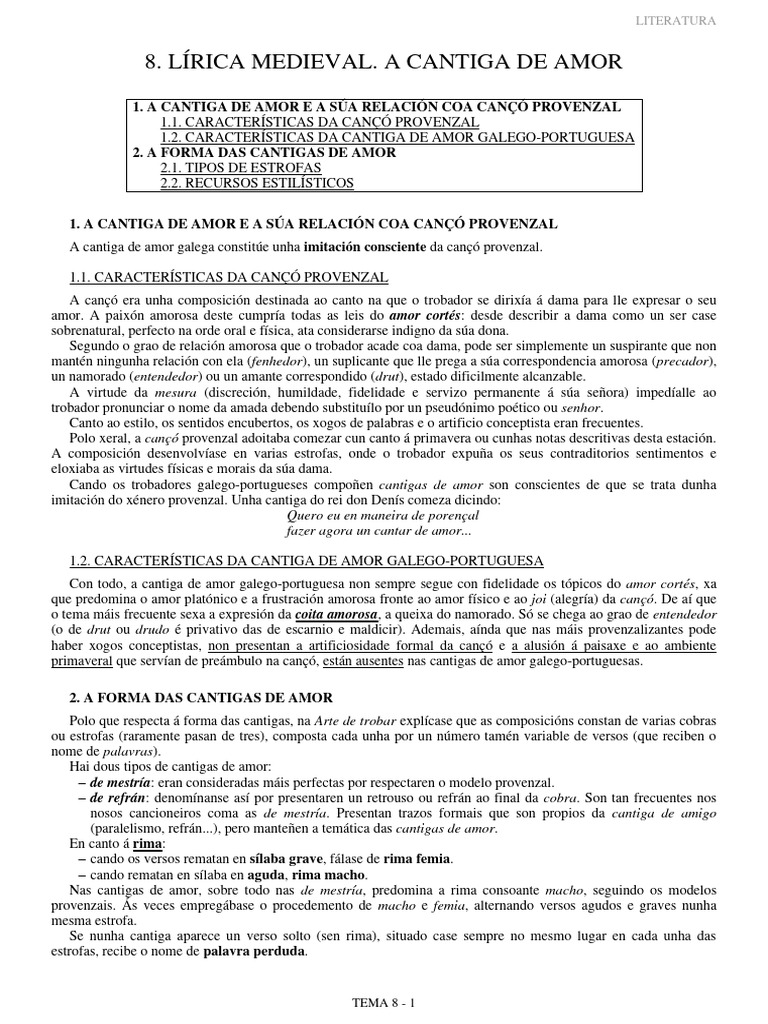 A_cantiga_de_amor | PDF