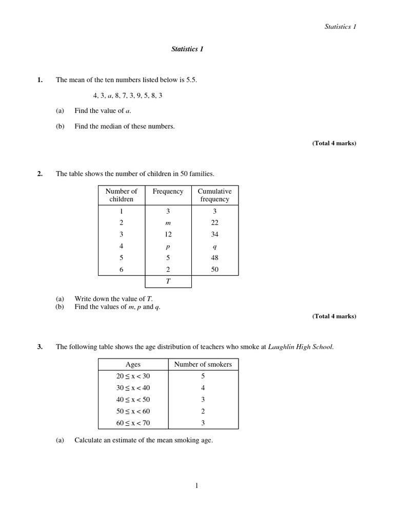 Simple_stat (1) | PDF | Sampling (Statistics) | Statistics