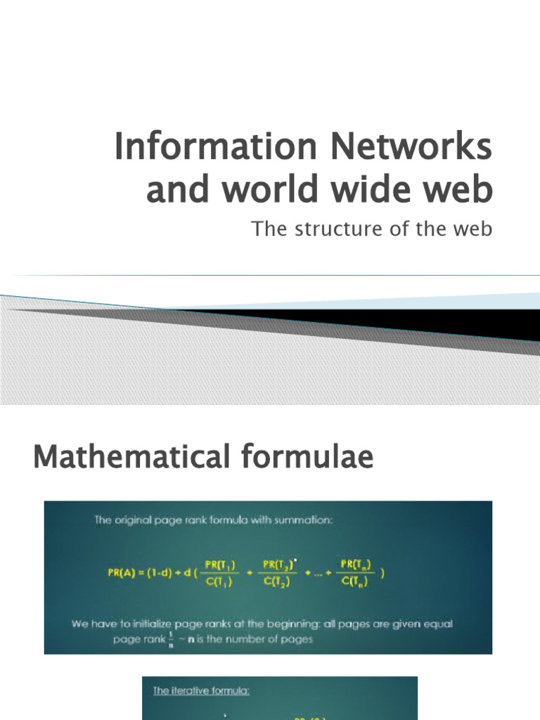 Information Networks and World Wide Web | PDF | World Wide Web | Internet & Web
