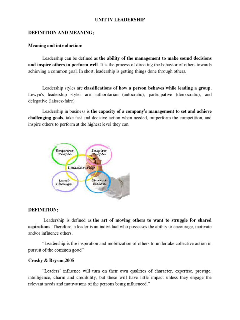 OB UNIT 4 | PDF | Leadership | Servant Leadership