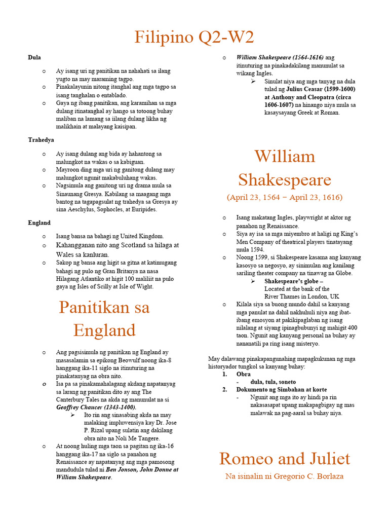 Filipino Q2W2 | PDF