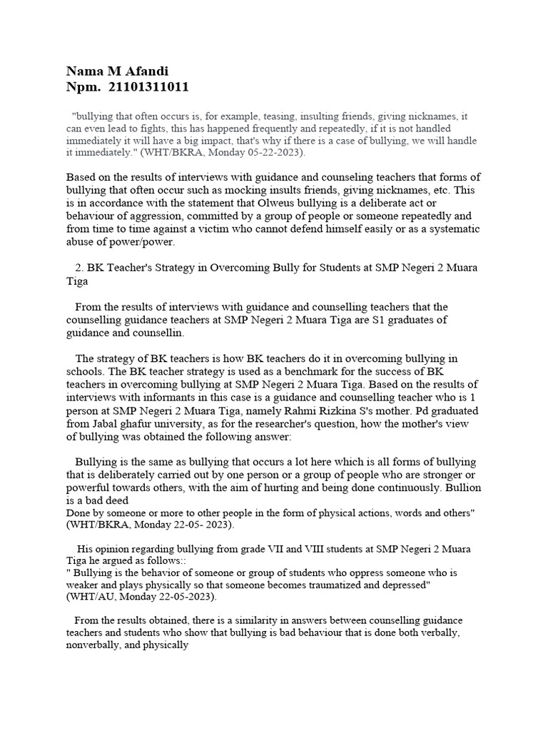 Nama M Afandi Npm. 21101311011 | PDF