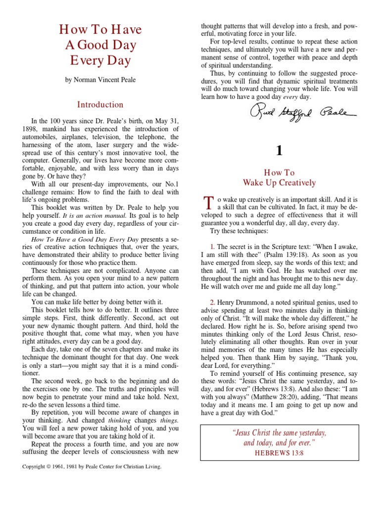 Goodday | PDF | Prayer | Mind