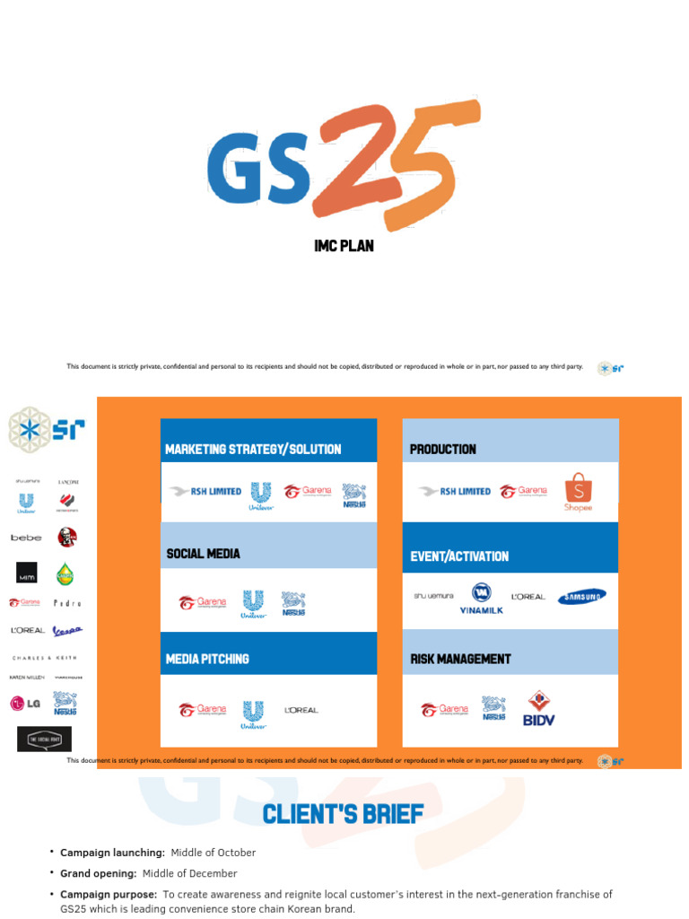 GS25 - Imc Plan 1 | PDF | Brand | Convenience Store