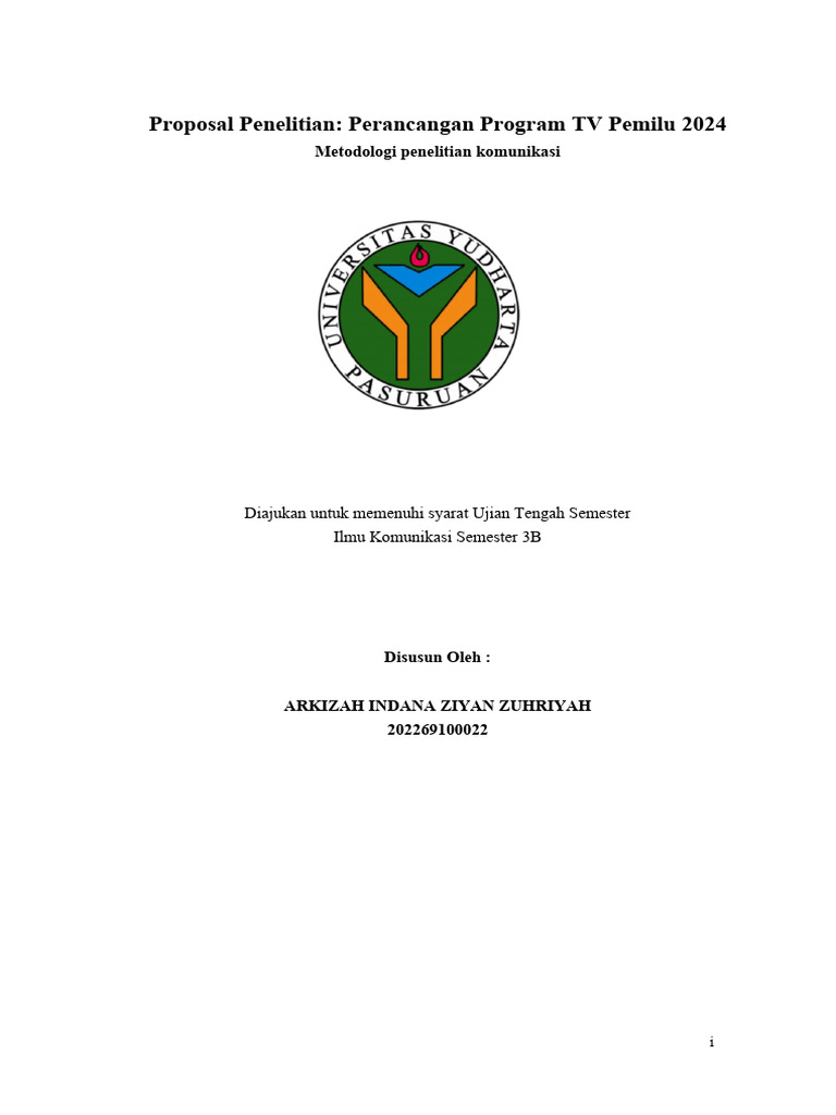 Proposal Program TV 2 | PDF | Politik | Pengembangan Diri