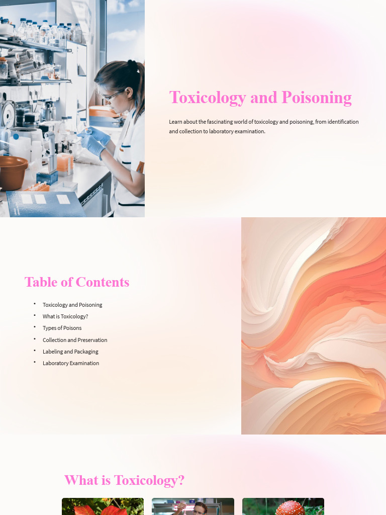 Toxicology and Poisoning | PDF | Poison | Toxicology