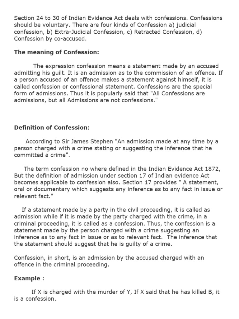 Confession | PDF | Confession (Law) | Arrest