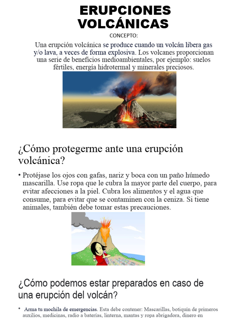 Erupciones Volcánicas | PDF | Hogar y jardín | Ciencia y matemática