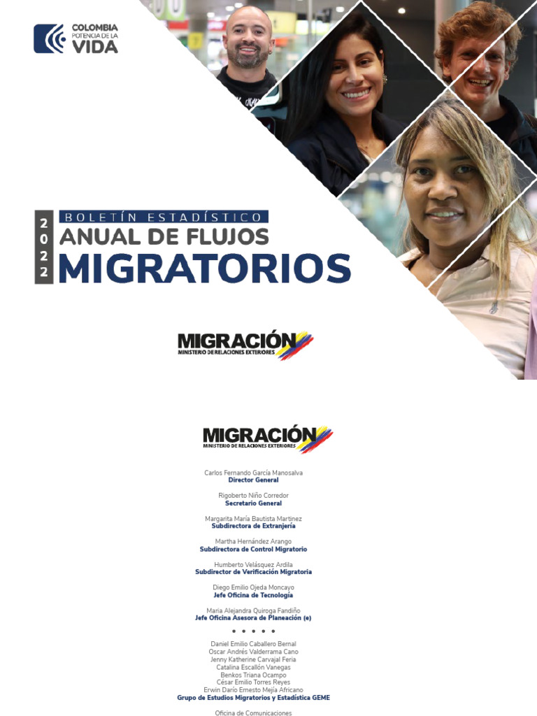 Boletin Flujos Migratorios 2022 | PDF | Colombia | Transporte