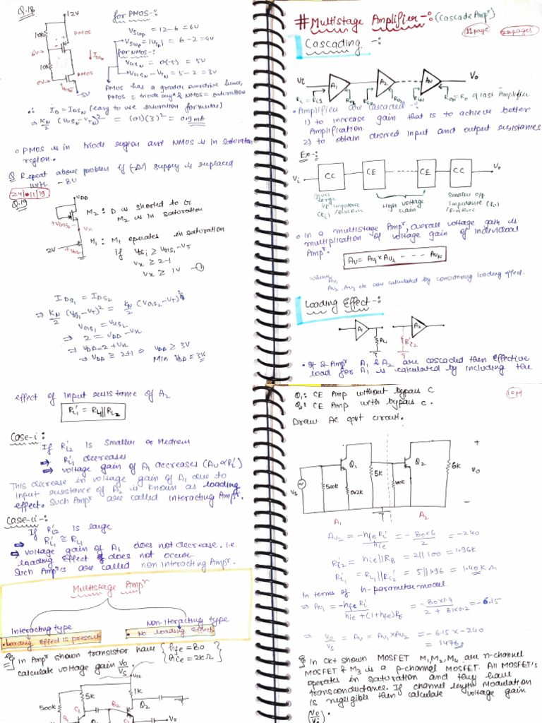 Analog Ch5 Multistage Amplifier | PDF | Semiconductors | Electronic Design