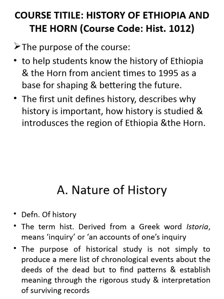 History Course | PDF