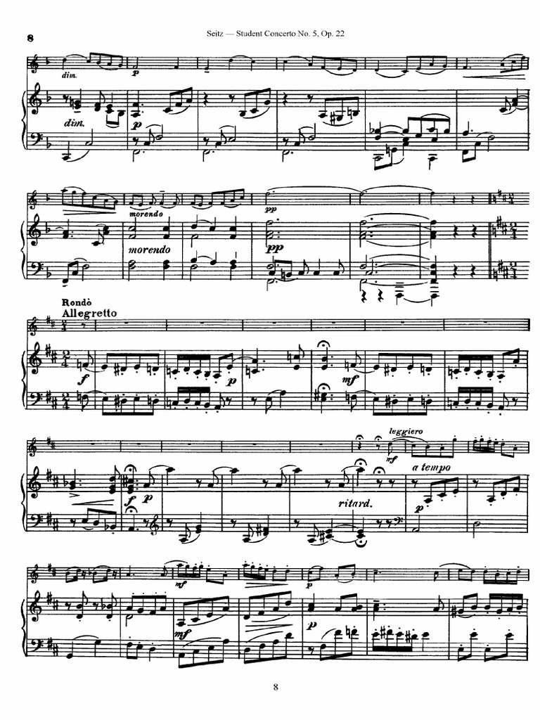 Concerto No. 5, 3rd Movement (F. Seitz) | PDF