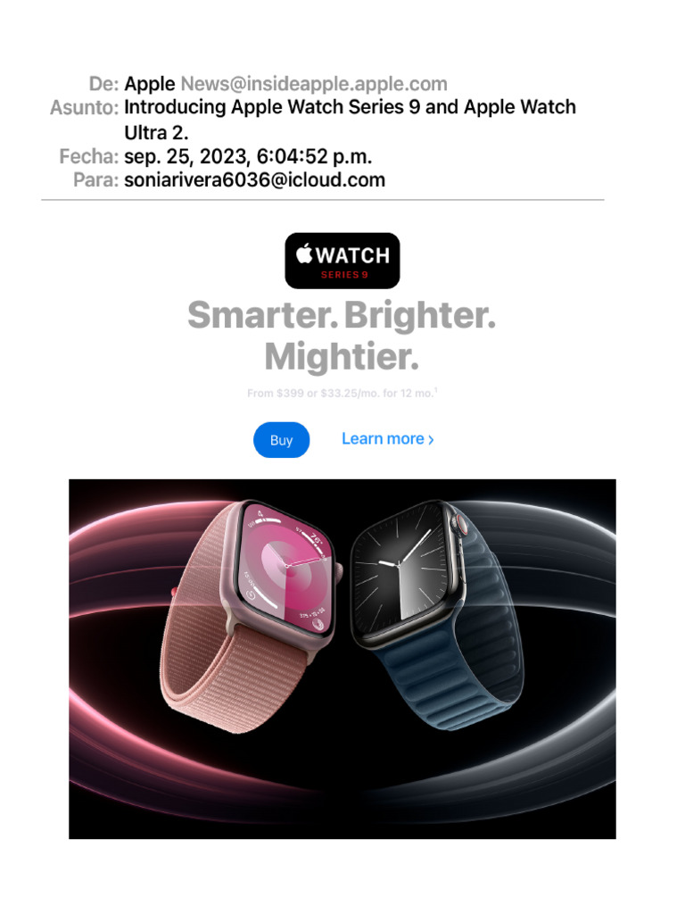 Introducing Apple Watch Series 9 and Apple Watch Ultra 2 | PDF | Apple ...
