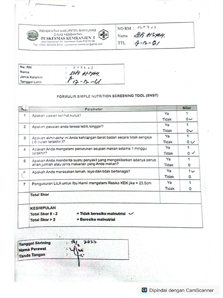 Screening SNST | PDF