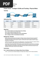 Configure DTP and VLANs in Packet Tracer | PDF | Network Protocols | Telecommunications