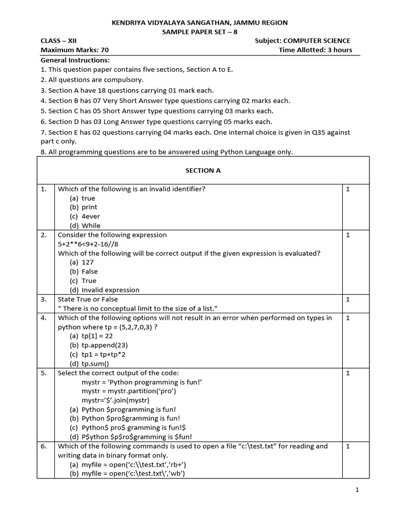QP XII Computer Science | PDF | Computer Network | Databases